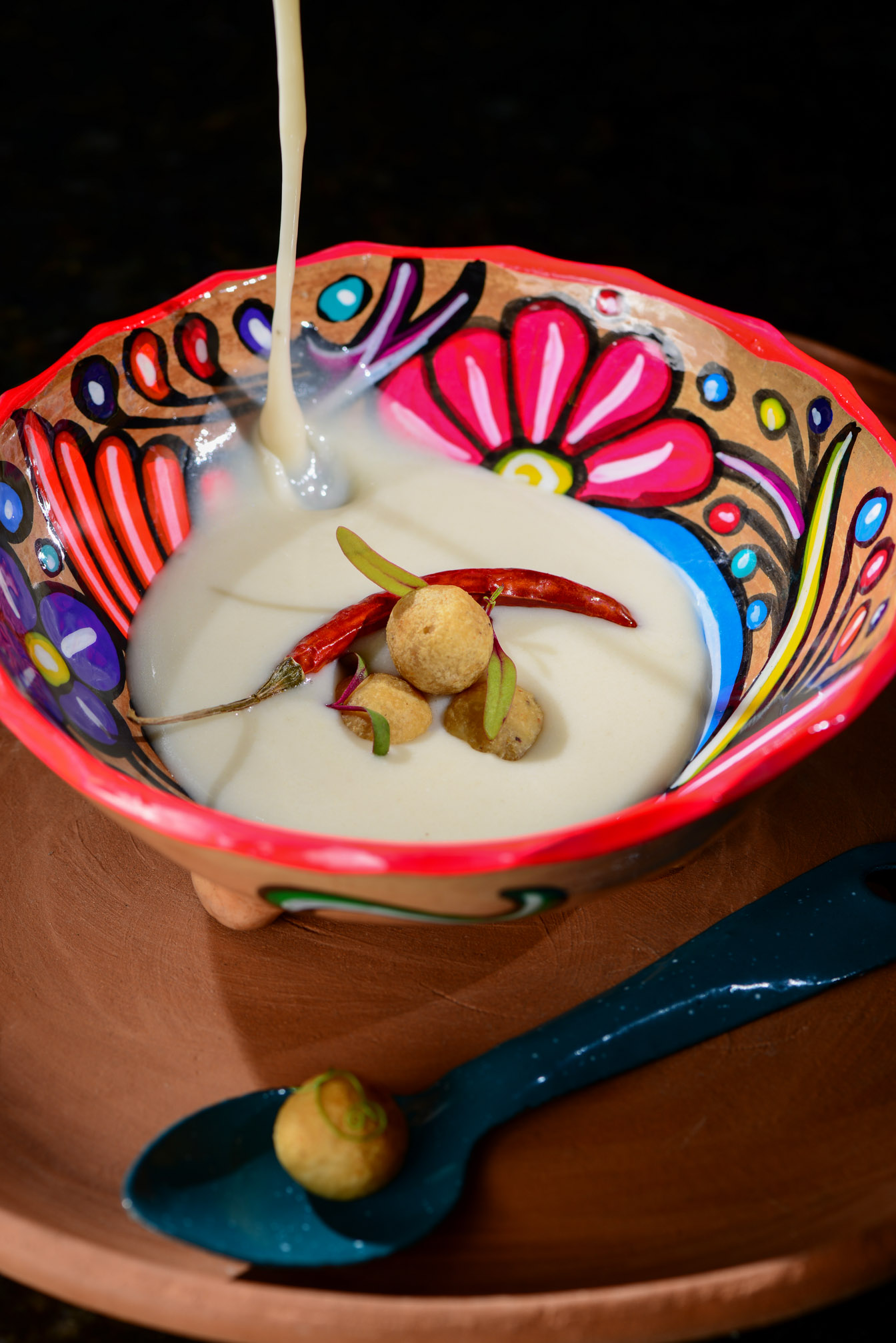 La Creación: Crema de queso fresco con perlas de maíz | Saborearte